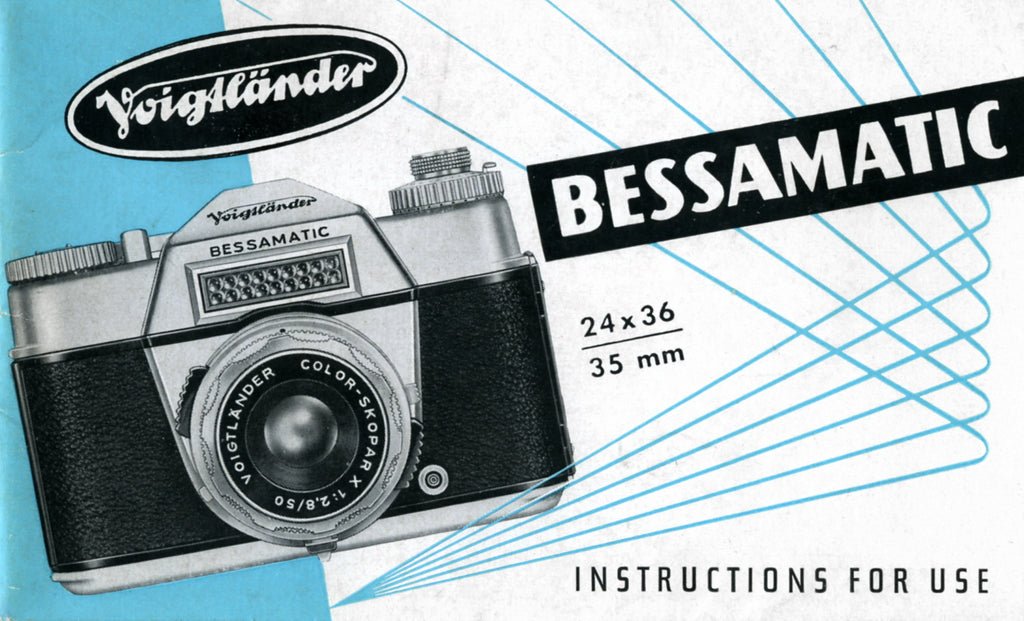 Voigtlander Bessamatic, Instructions for use. (original). – Petrakla Classic Cameras