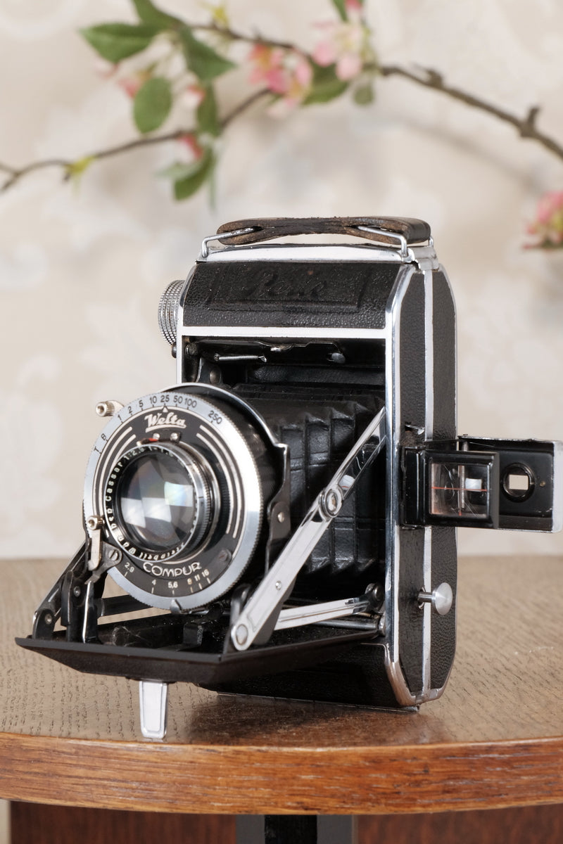 1935 6x4.5 Welta Perle, Freshly Serviced, CLA'd! – Petrakla Classic Cameras