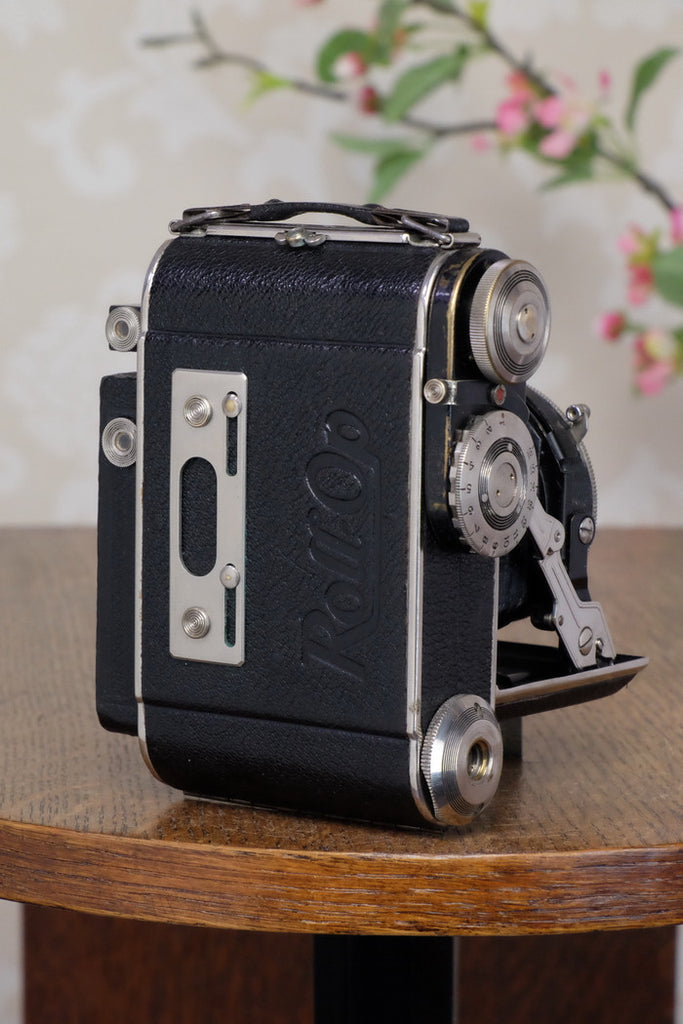 Excellent! 1939 PLAUBEL ROLL-OP! 6x4.5 COUPLED RANGEFINDER CAMERA. Fre ...
