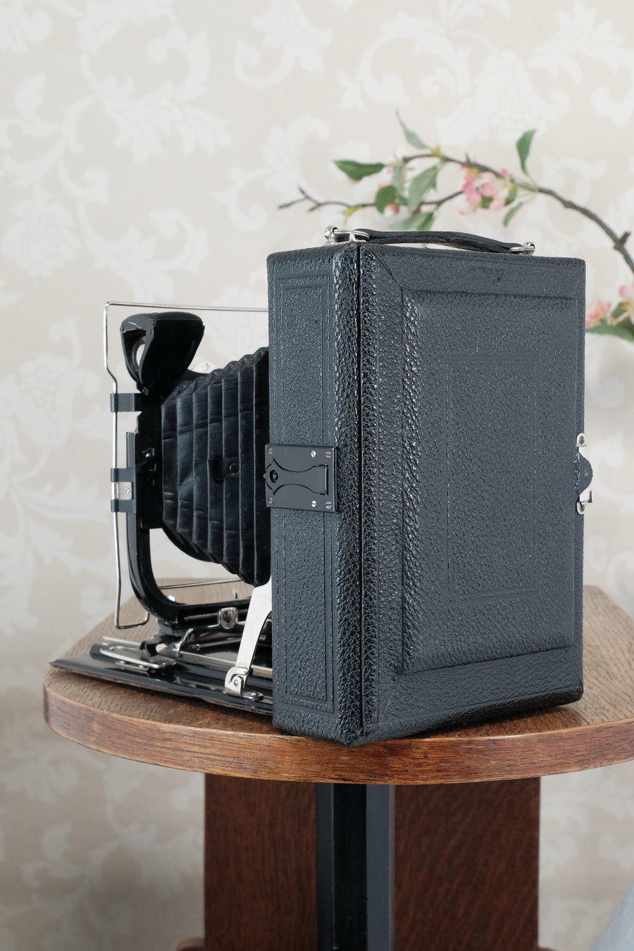 Near Mint! 1925 Camera with leather case & plate holders. Freshly serv ...
