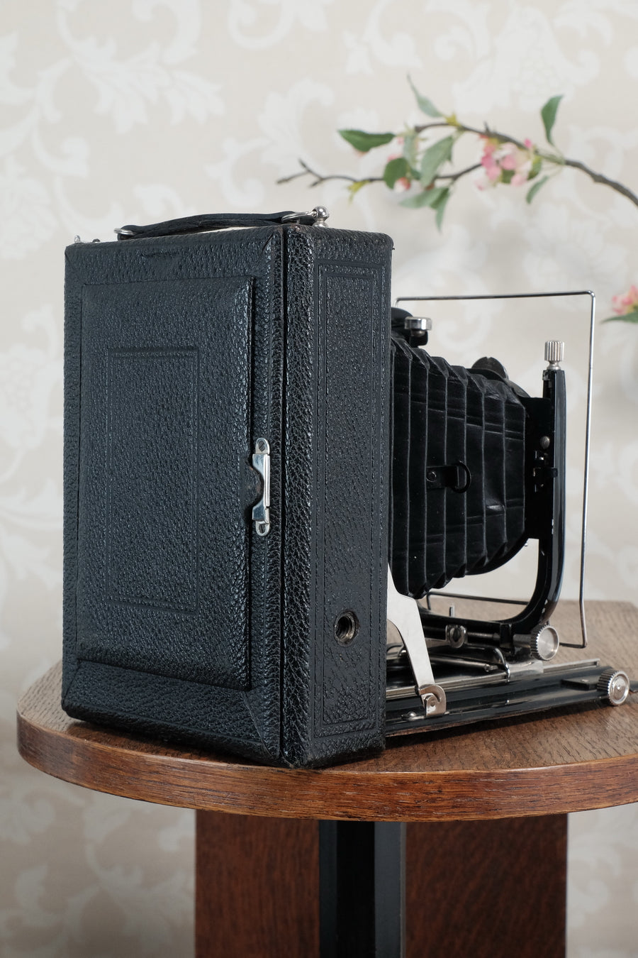 Near Mint! 1925 Camera with leather case & plate holders. Freshly serv ...
