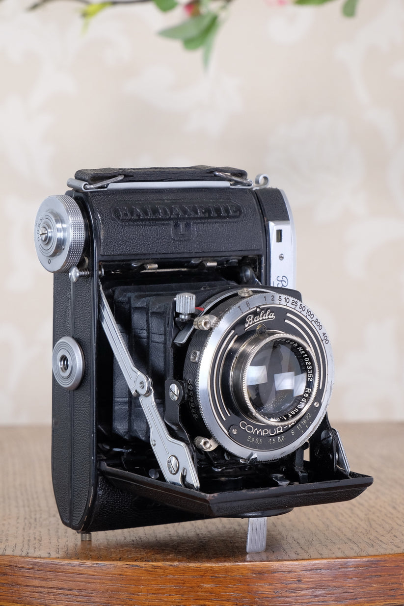 Rare! 1938 Balda Baldaxette, 6x4.5 Coupled Rangefinder camera, CLA'd ...