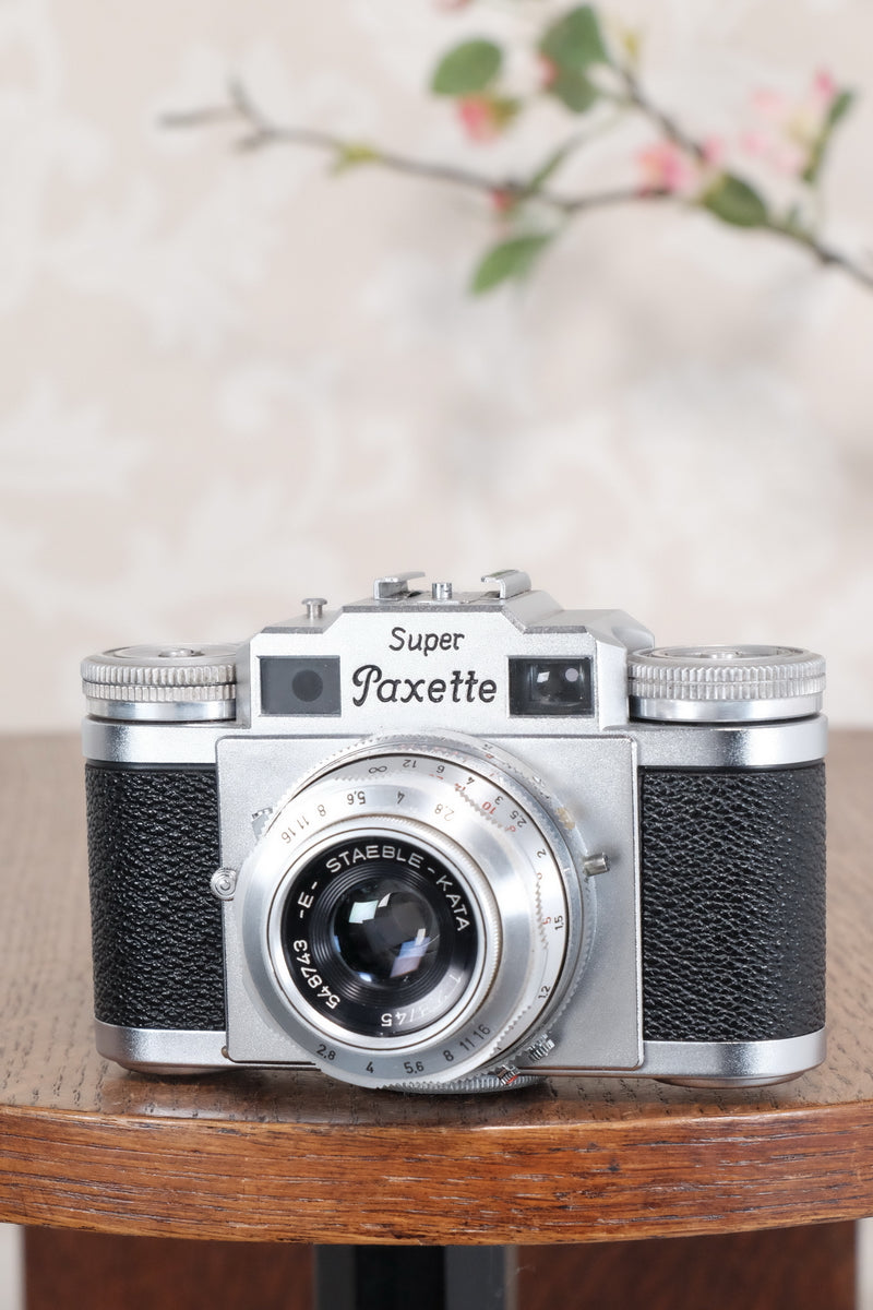 1956 Braun Super Paxette, 35mm coupled rangefinder camera. CLA'd, Fres ...