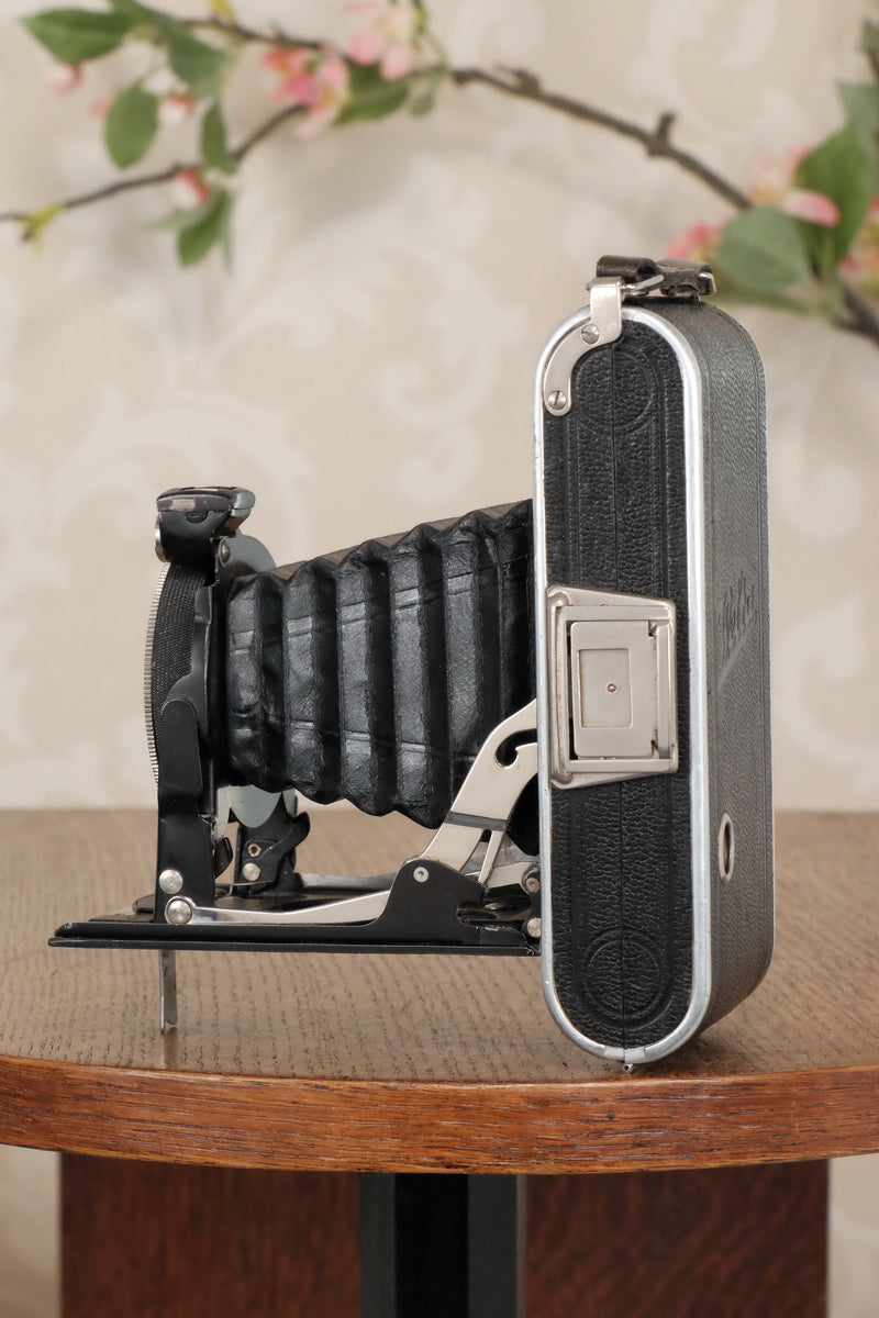 Superb! 1934 Welta Perle 6x9 Medium Format Folder, Freshly Serviced, C ...