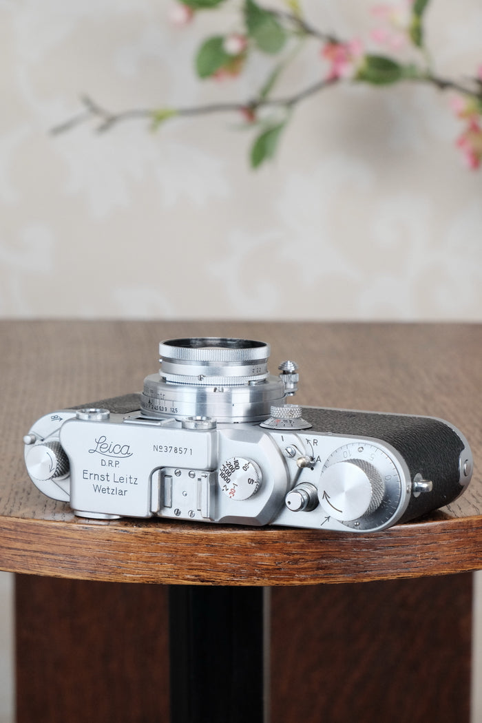 1942 LEITZ LEICA IIIc “stepper”, Desirable WWII model with red shutter ...