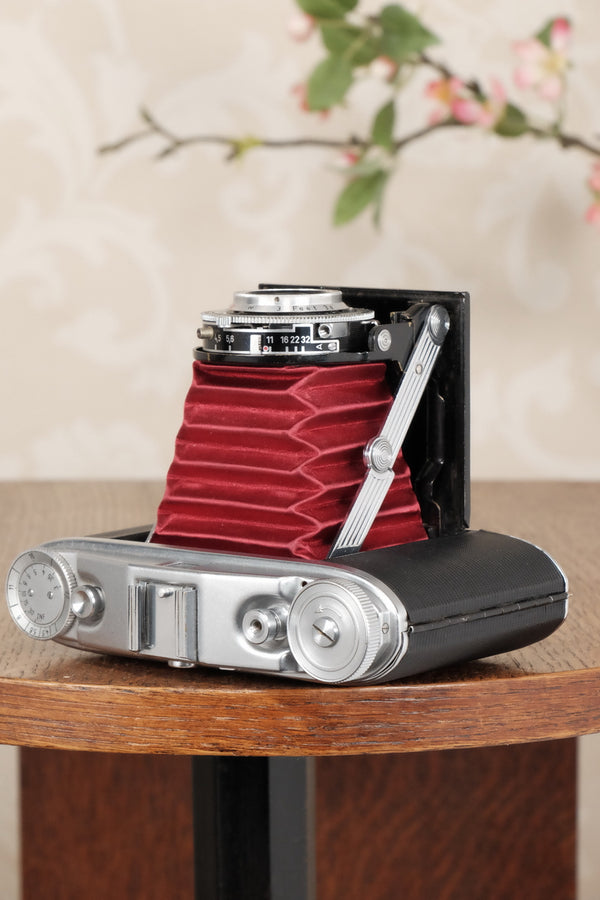 Superb, circa 1955 Agfa 6x6 Isolette II with custom red bellows, Fresh ...