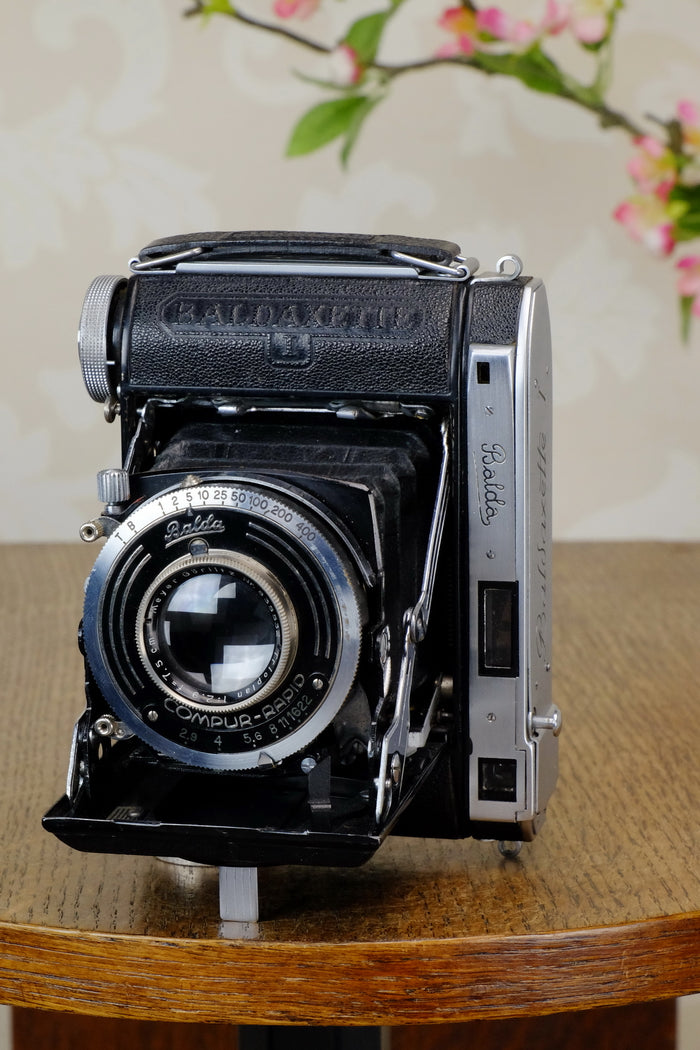 Rare! 1938 Balda Baldaxette, Coupled Rangefinder 6x4.5 folder, Freshly ...