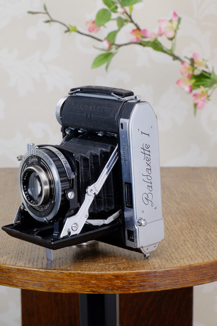 Rare! 1938 Balda Baldaxette, Coupled Rangefinder 6x4.5 folder, Freshly ...
