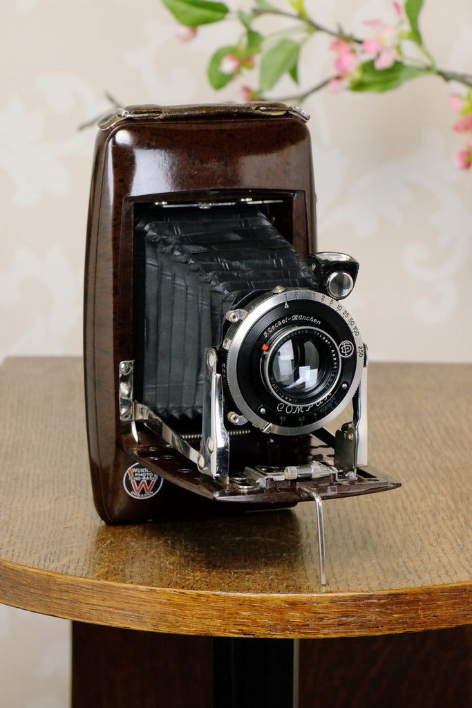 SUPERB! Rare 1935 Ebner 6x9 Brown Bakelite Art Deco Camera, CLA‘d ...