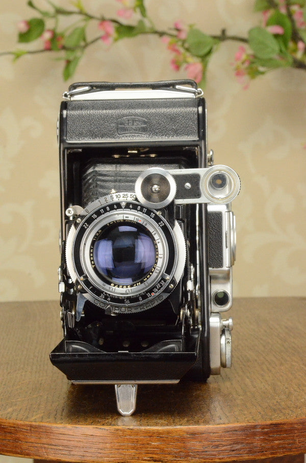 SUPERB! 1953 Zeiss-Ikon Super 6x9 Ikonta, T Coated Zeiss Tessar lens ...